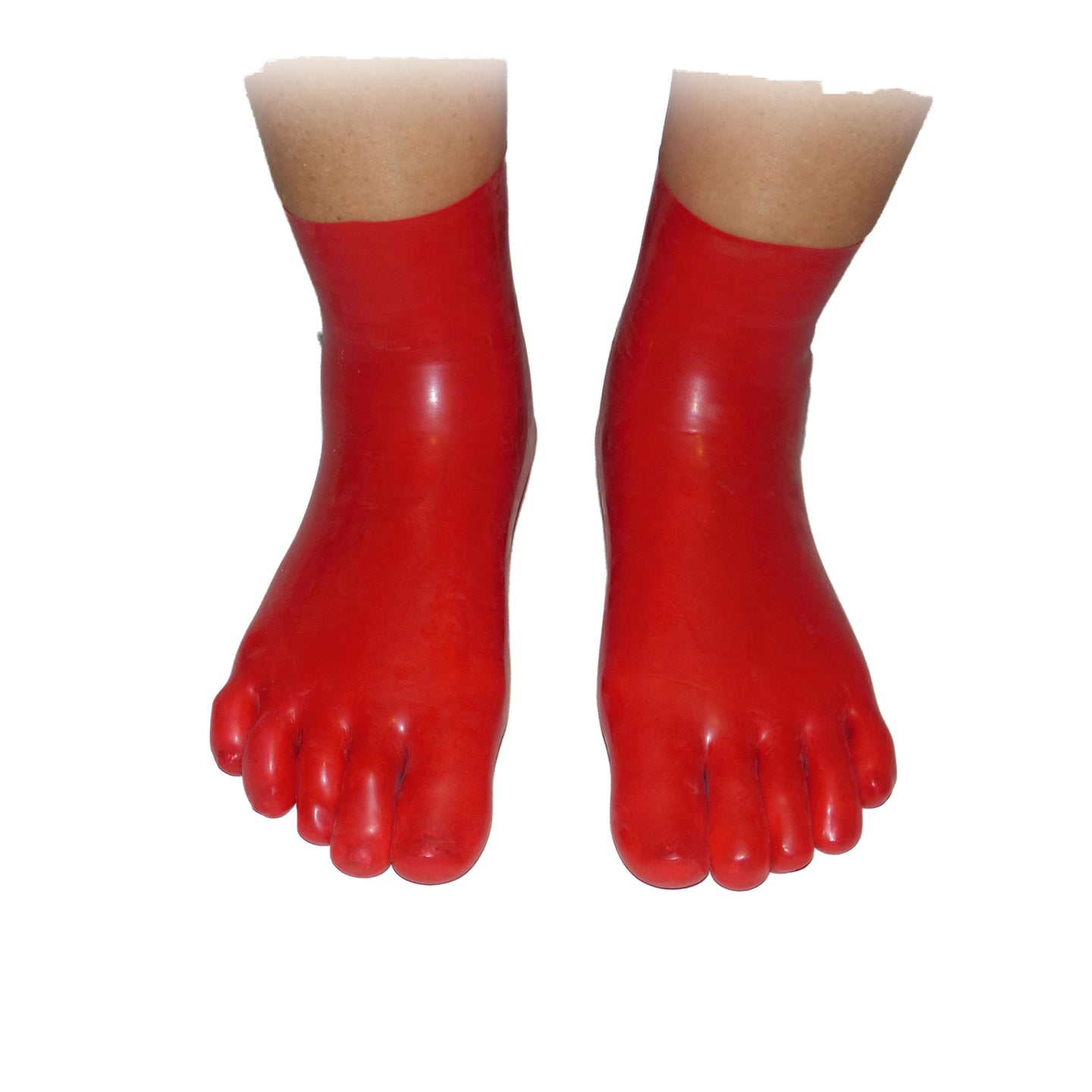 Latex Socken rot