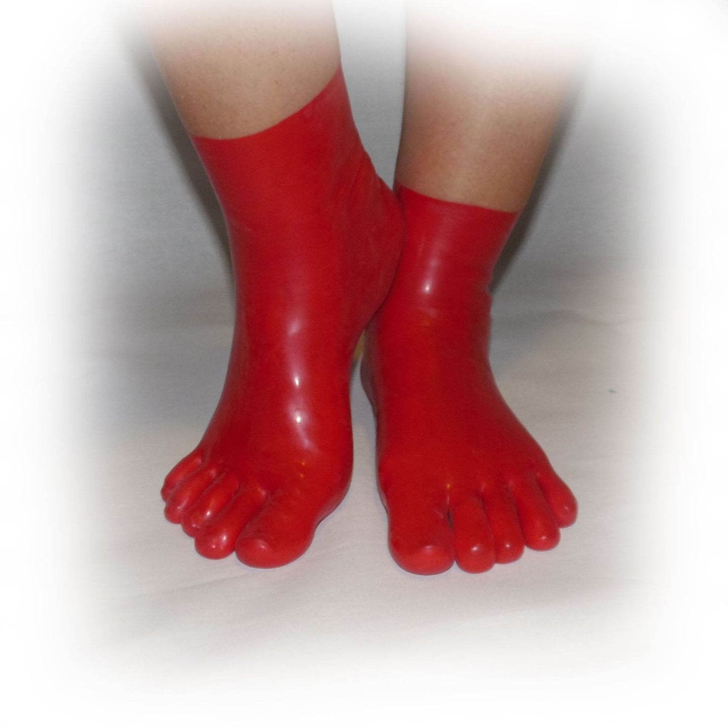 Latex Socken rot