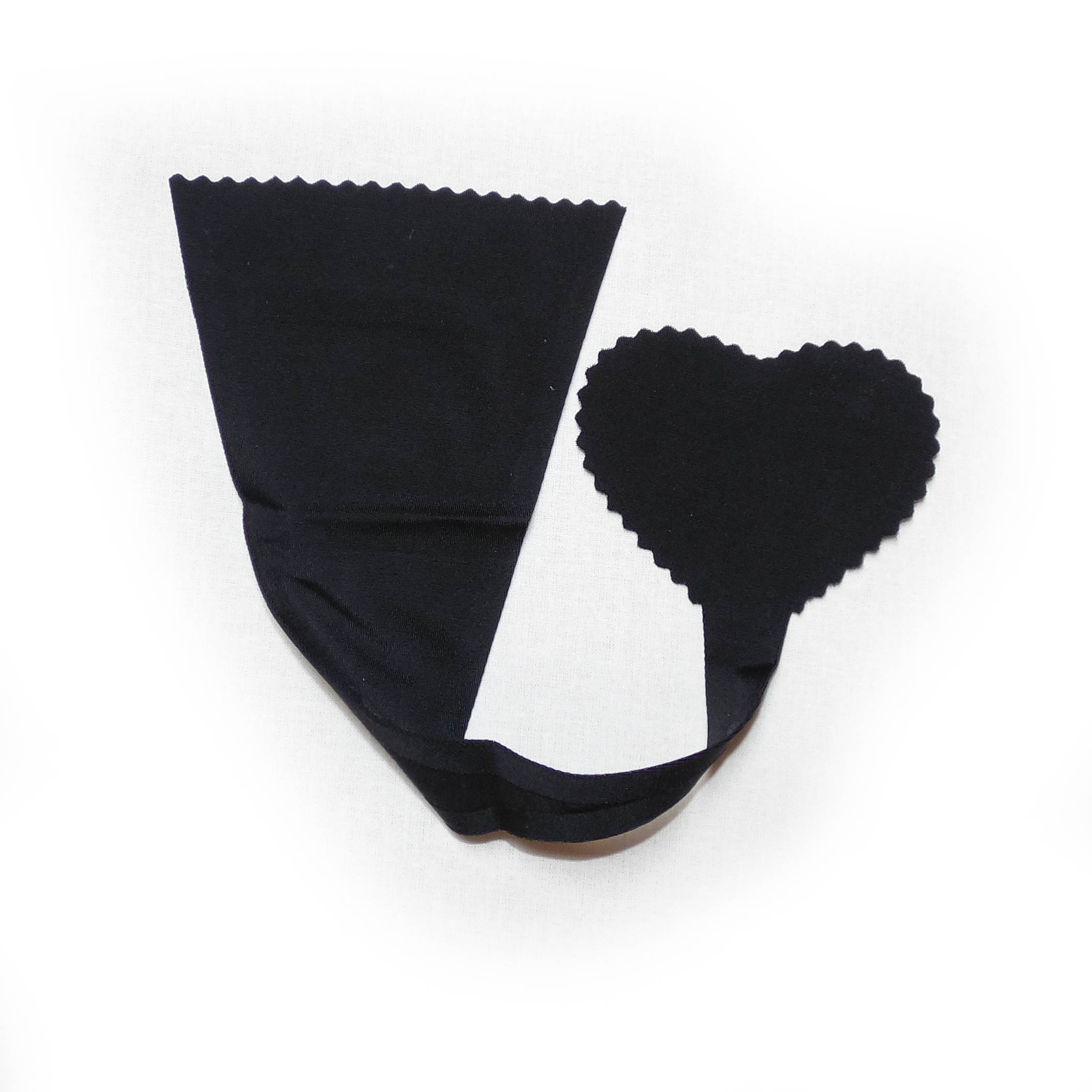 Invisible adhesive string heart shape