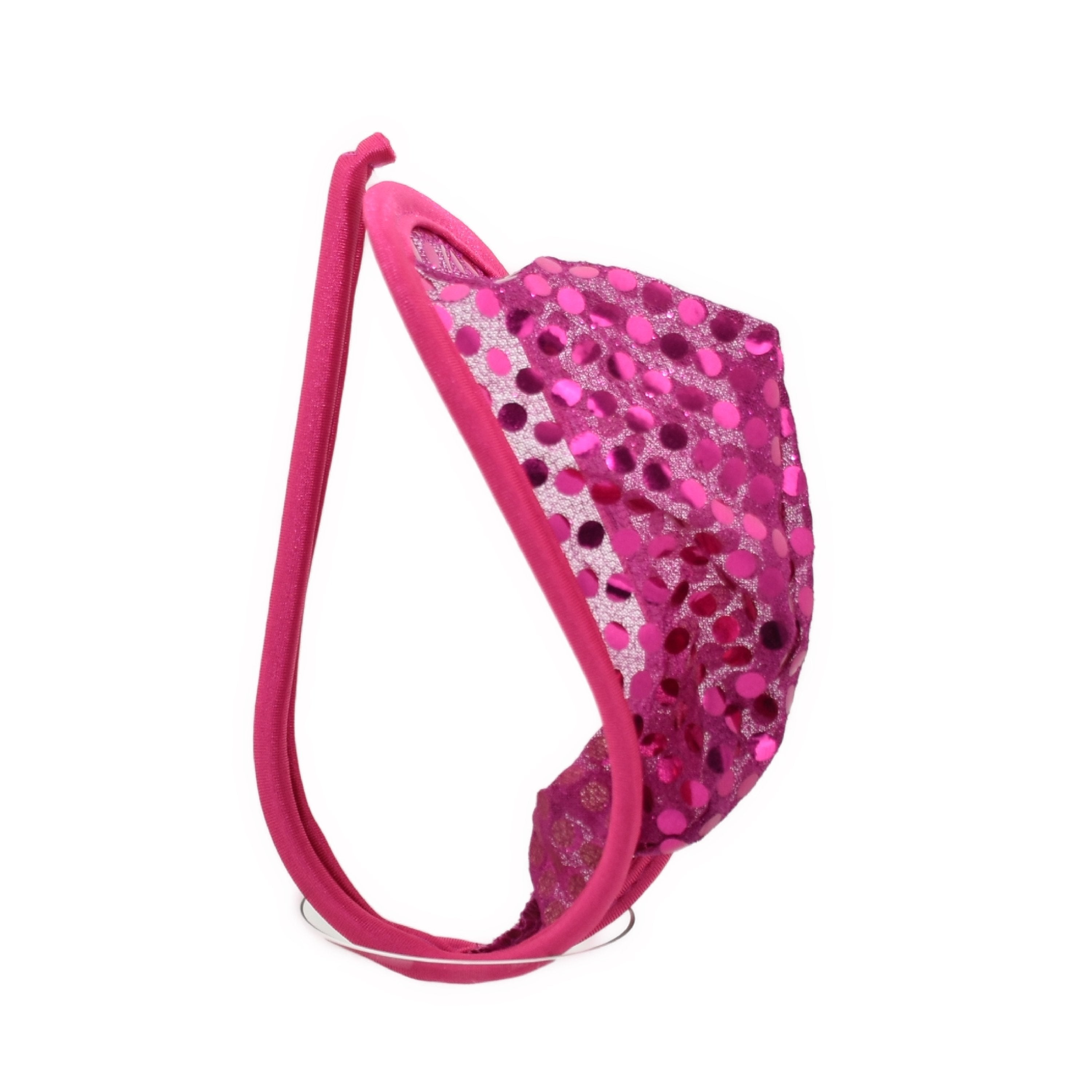 Men's C-string with sequins