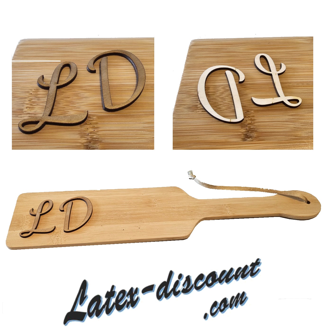 Personalisiertes Branding Paddle mit erhöhten Buchstaben